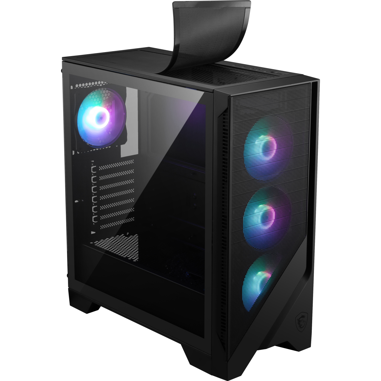MSI MAG FORGE 320R AIRFLOW 4xARGB Fan Temperli Cam ATX Kasa - Aknet